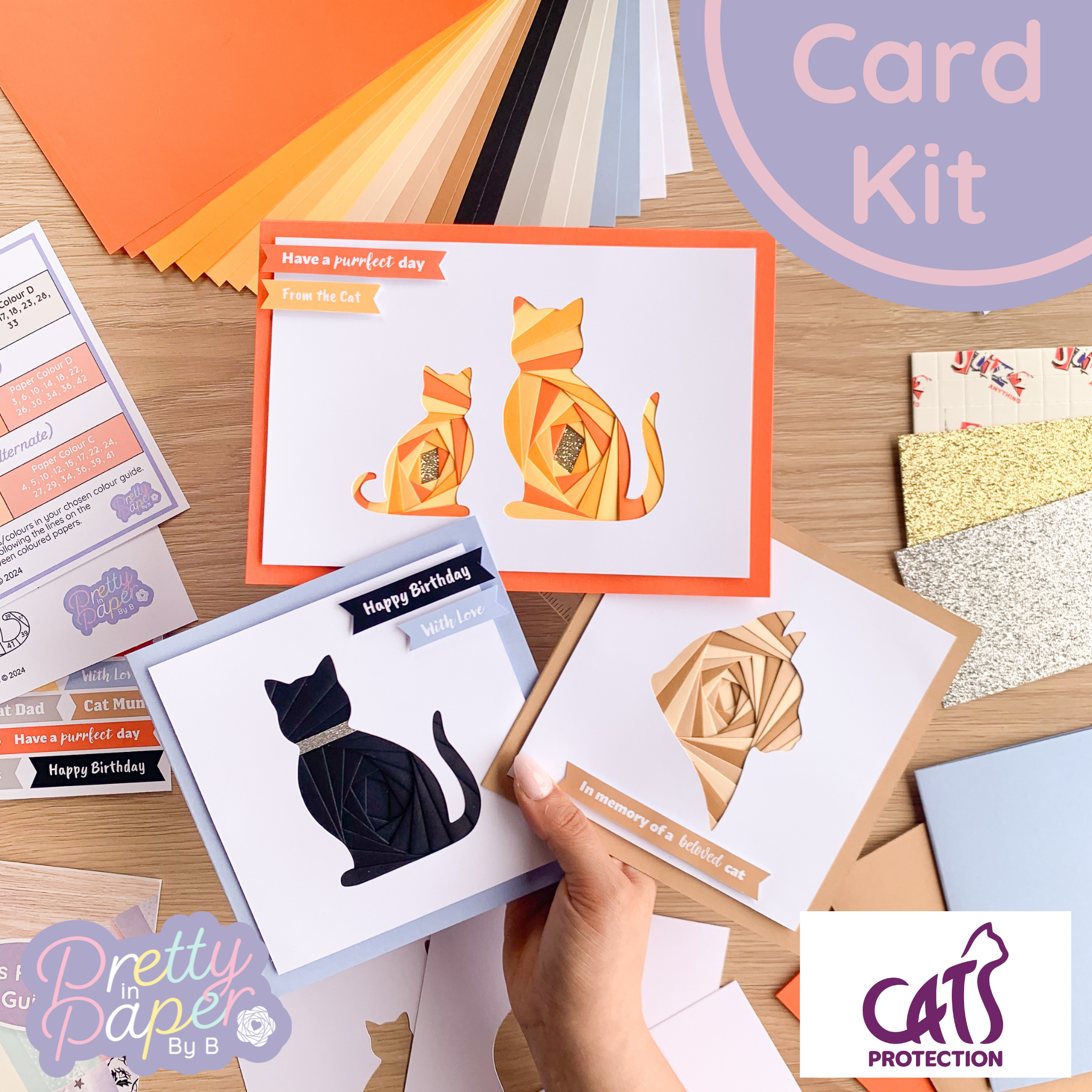 Craft for Cats Card Making Kit | Iris Folding | Cats Protection Charity ...